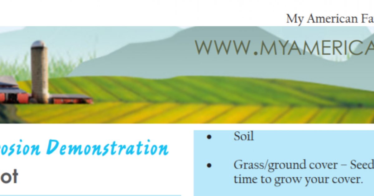 Educator Led Erosion Demonstration | American Farm Bureau Foundation ...