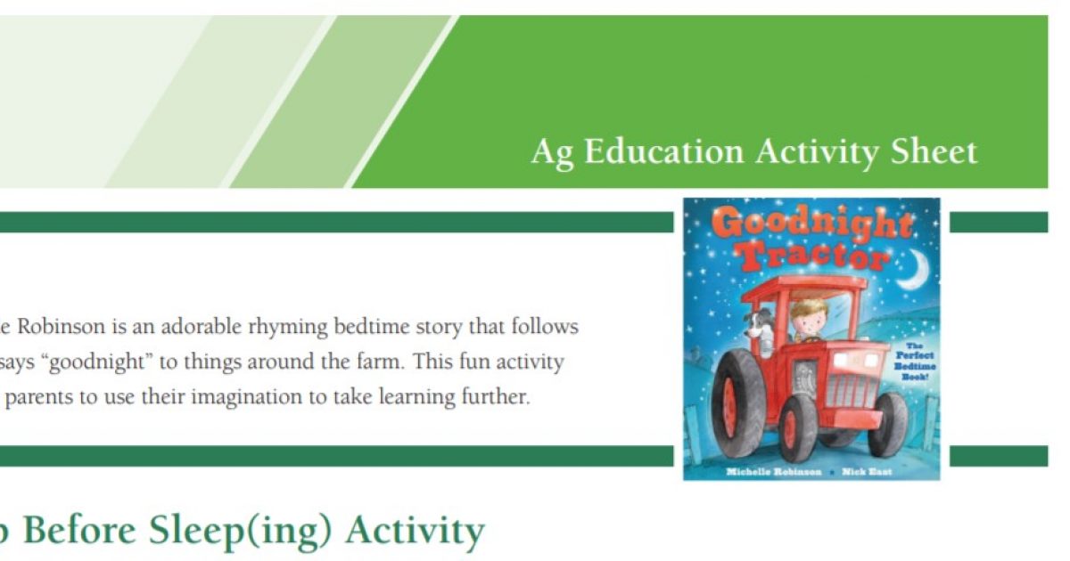 Counting Sheep before you Sleep Activity | American Farm Bureau ...